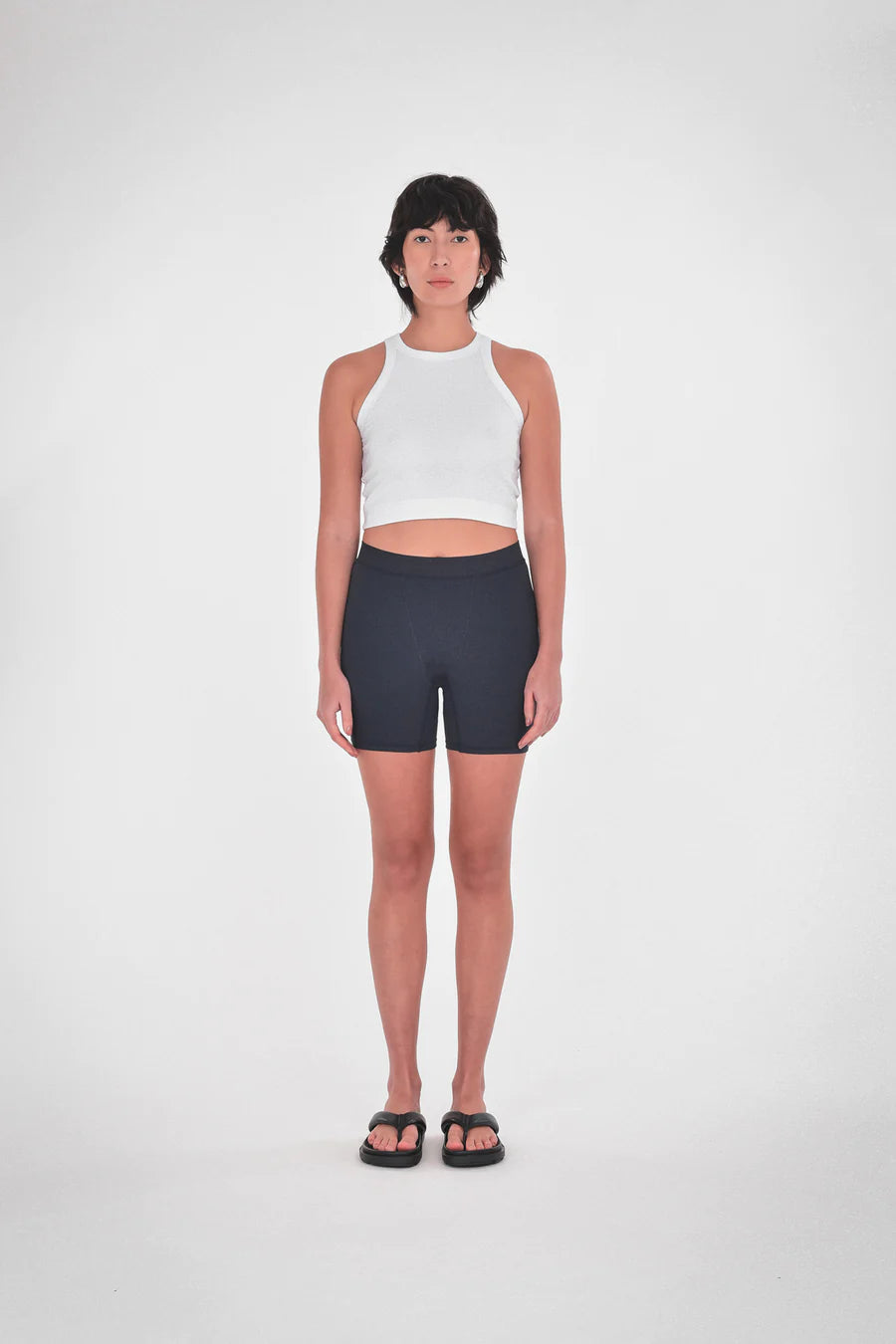 Cory Crop Tank - bright white – Voila!